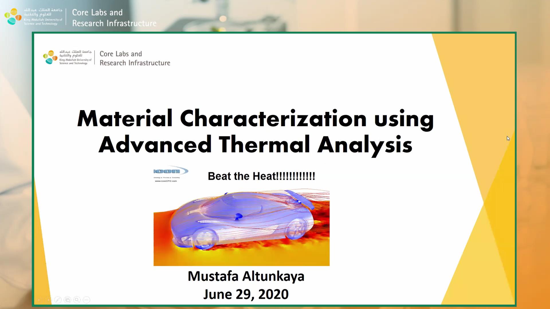 ANALYTICAL CHEMISTRY CORE LAB - MATERIAL CHARACTERIZATION USING ...