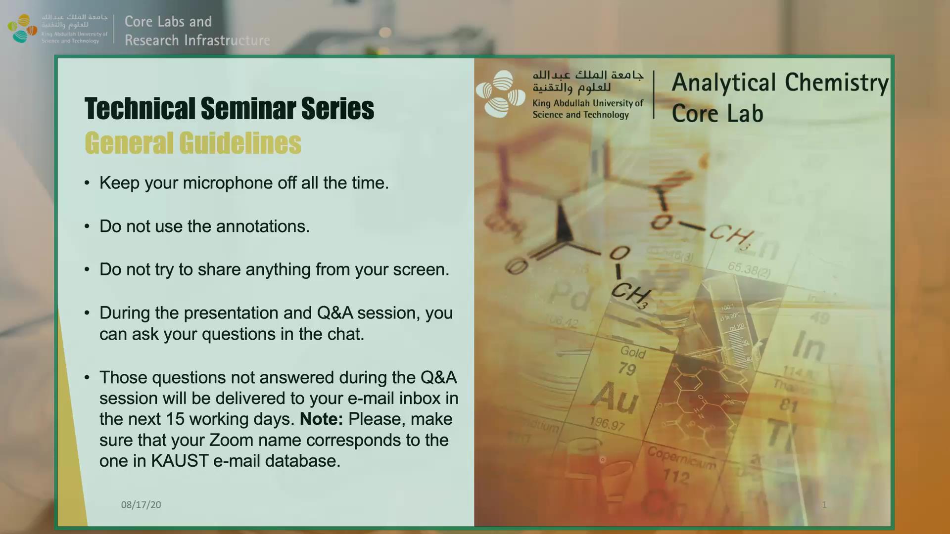 ANALYTICAL CHEMISTRY CORE LAB - INTRODUCTION TO GPC AND ITS APPLICATIONS